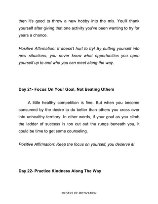 30 days of motivation | PDF