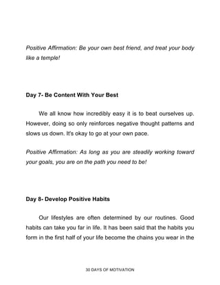30 days of motivation | PDF