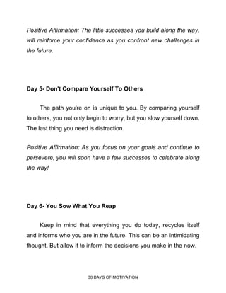 30 Days of Motivation. | PDF