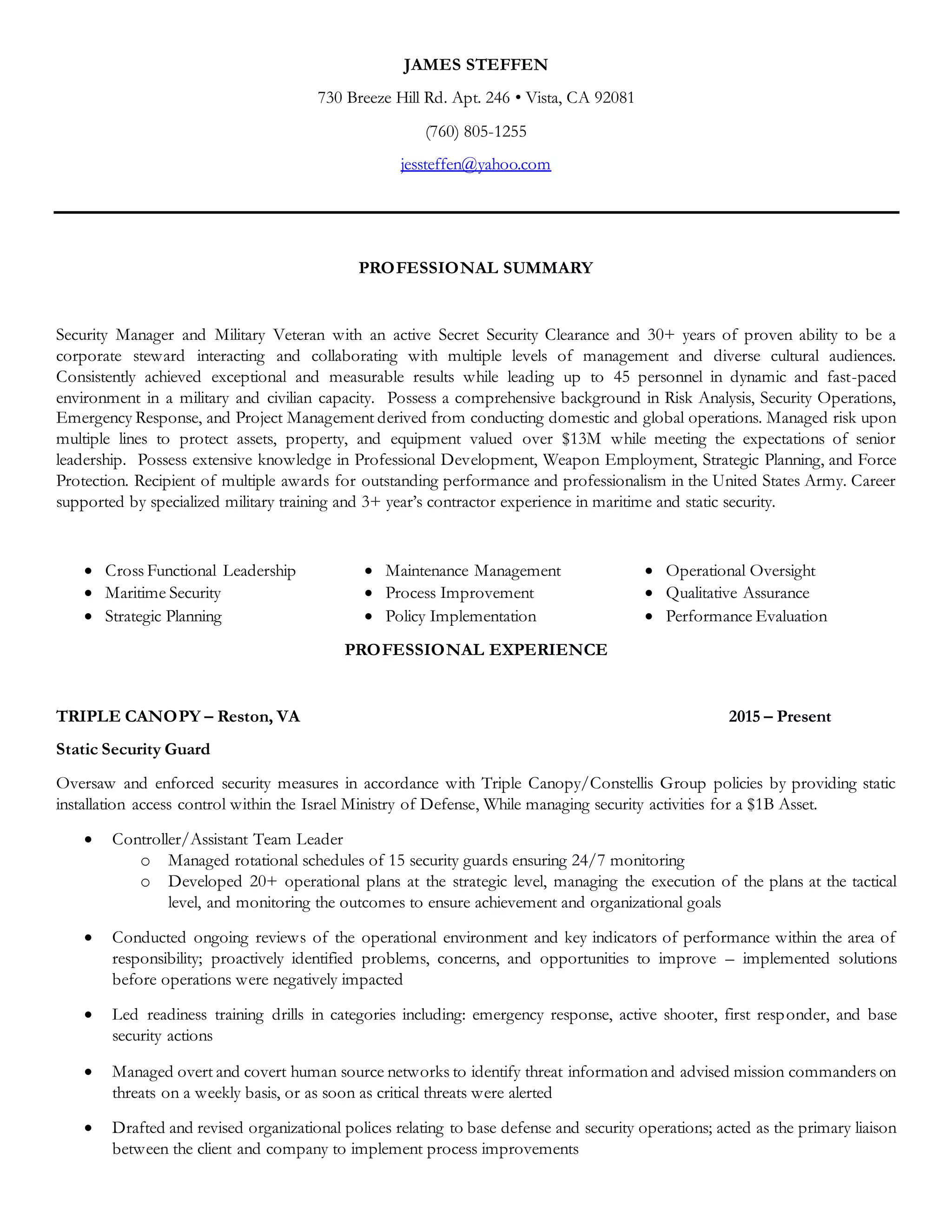 James Steffen_Revised (1) | PDF