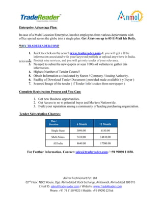 TradeReader Tenders | PDF