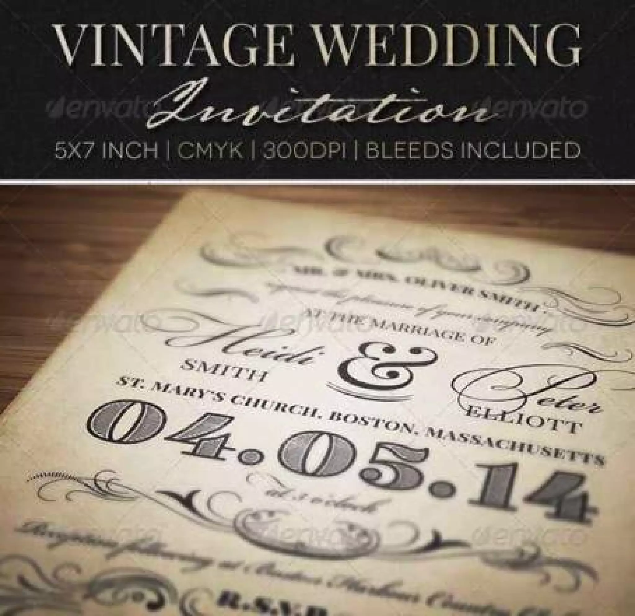 30 desain undangan pernikahan terbaik template photoshop | PPT