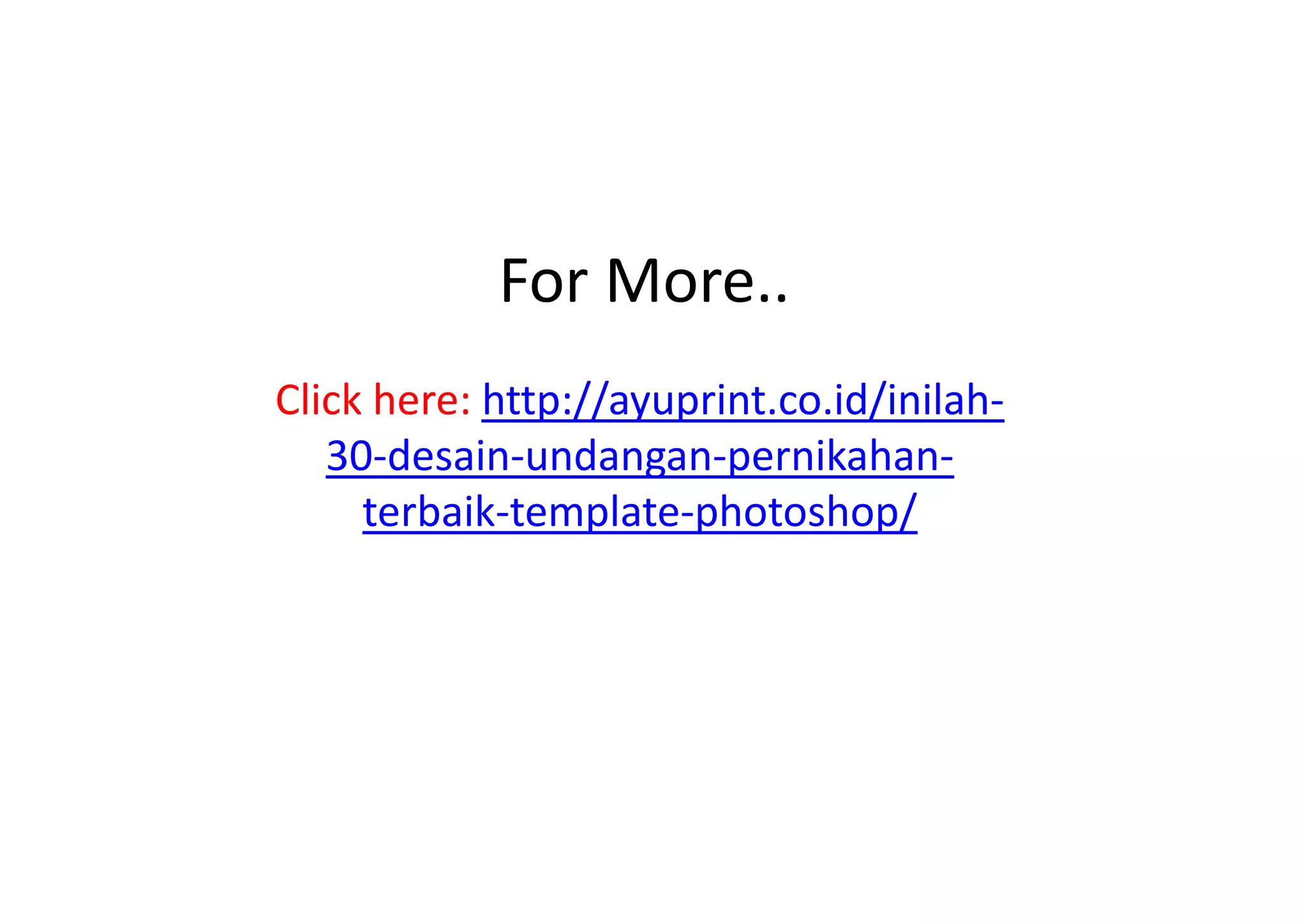 30 desain undangan pernikahan terbaik template photoshop | PPT