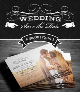 30 desain undangan pernikahan terbaik template photoshop | PPTX