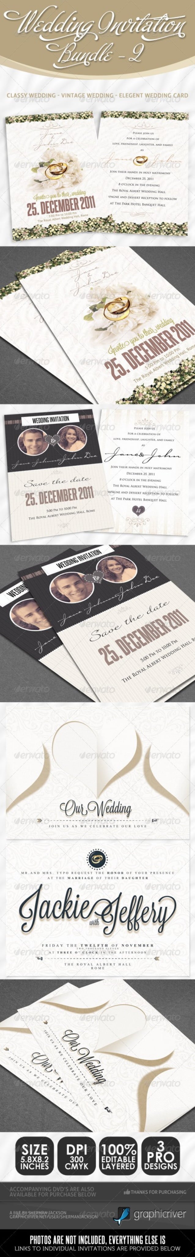 30 desain undangan pernikahan terbaik template photoshop | PPT