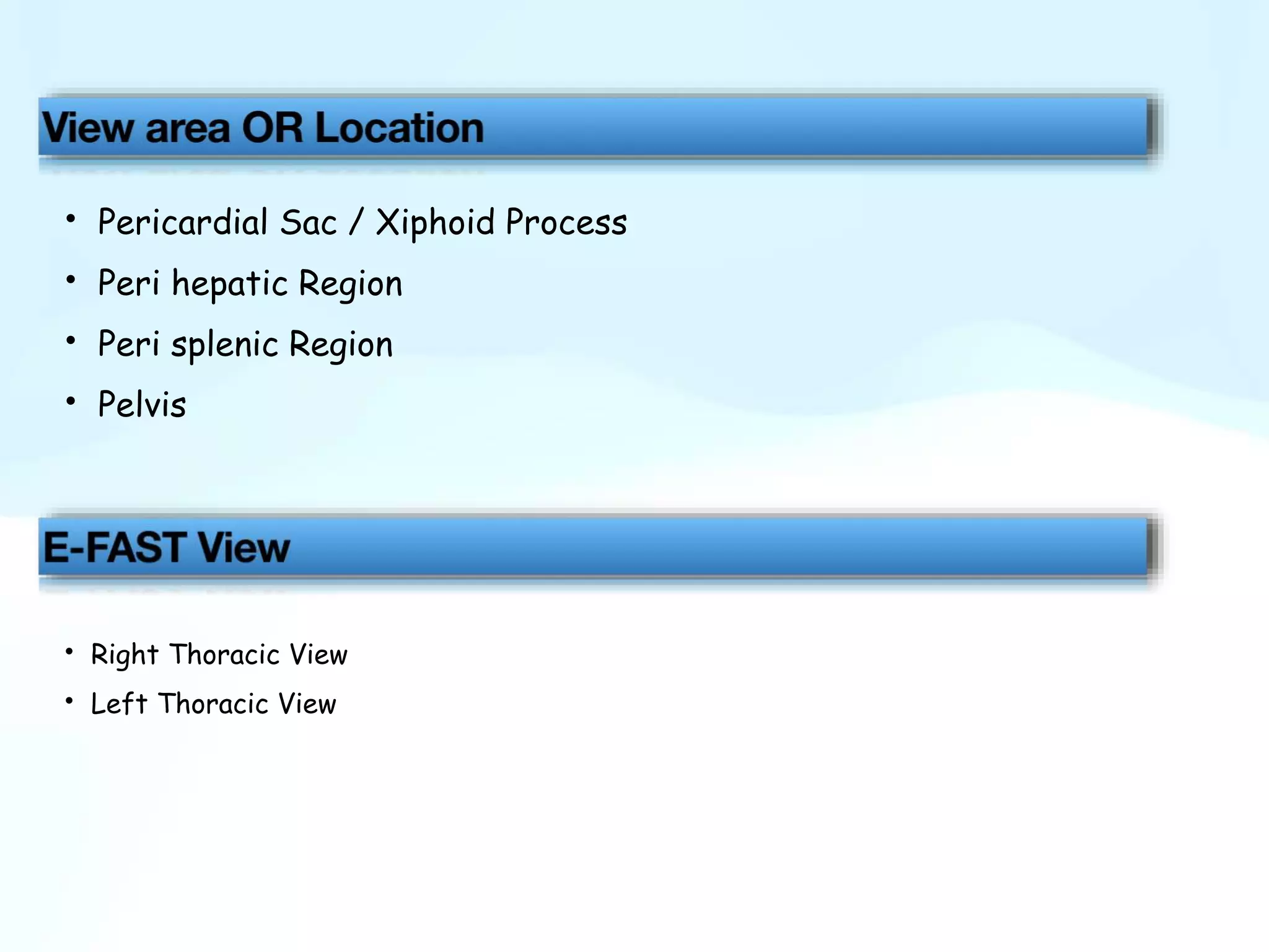 FAST focused assessment with sonography for trauma | PPTX