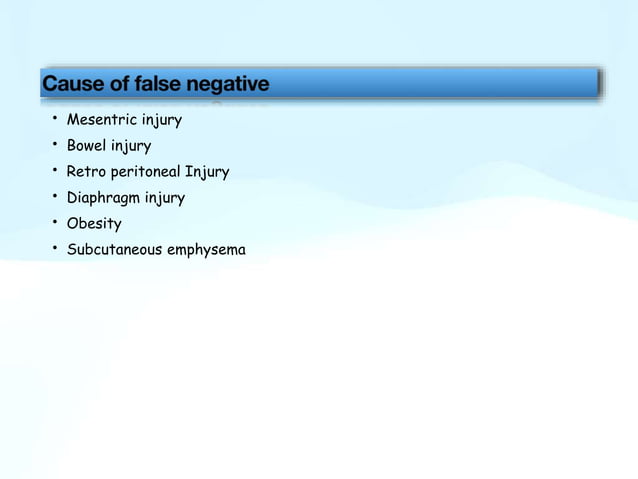 FAST focused assessment with sonography for trauma | PPTX