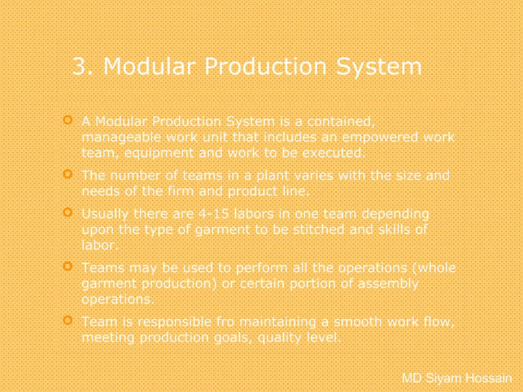 garments production system | PPT