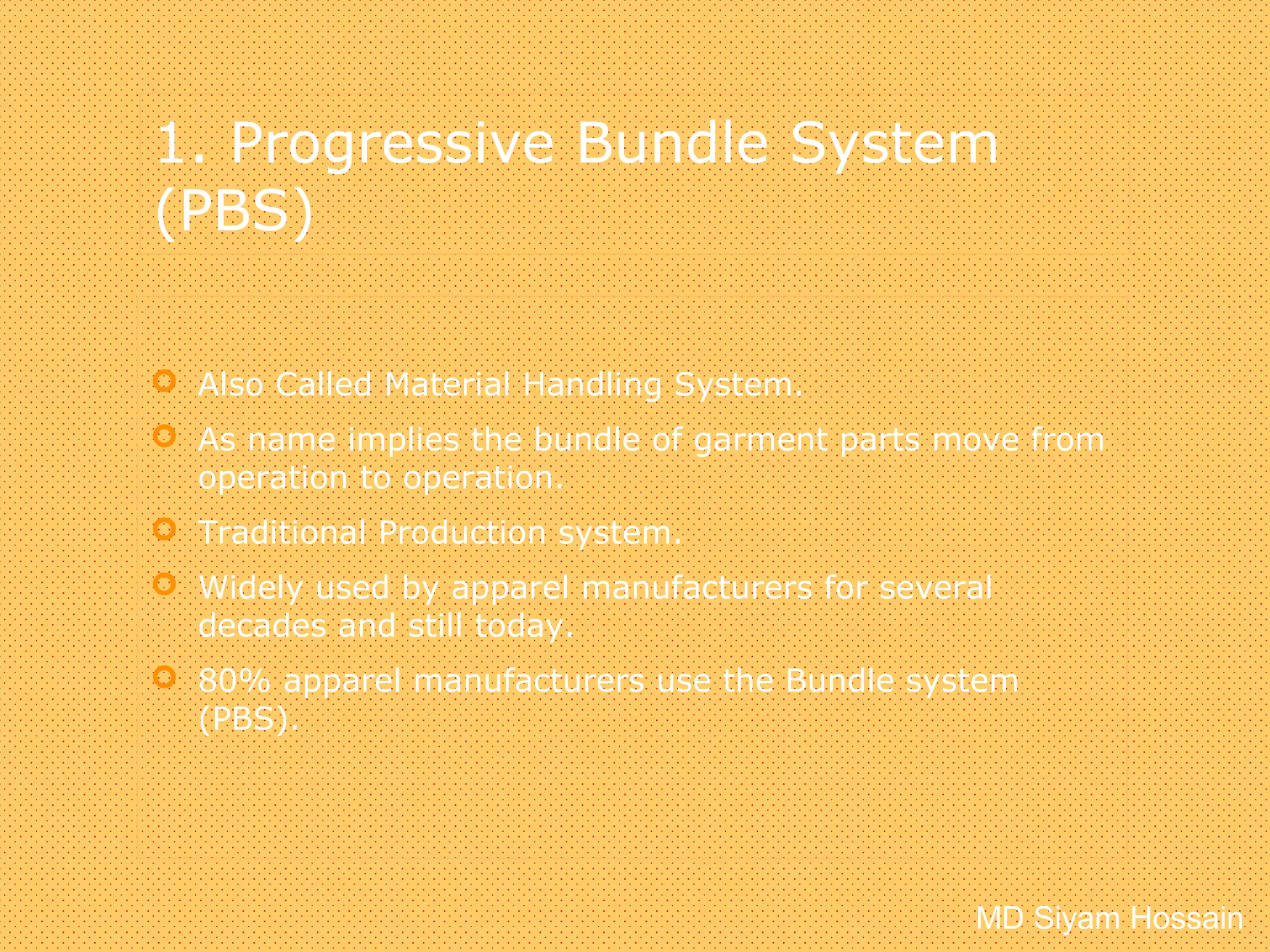 garments production system | PPT