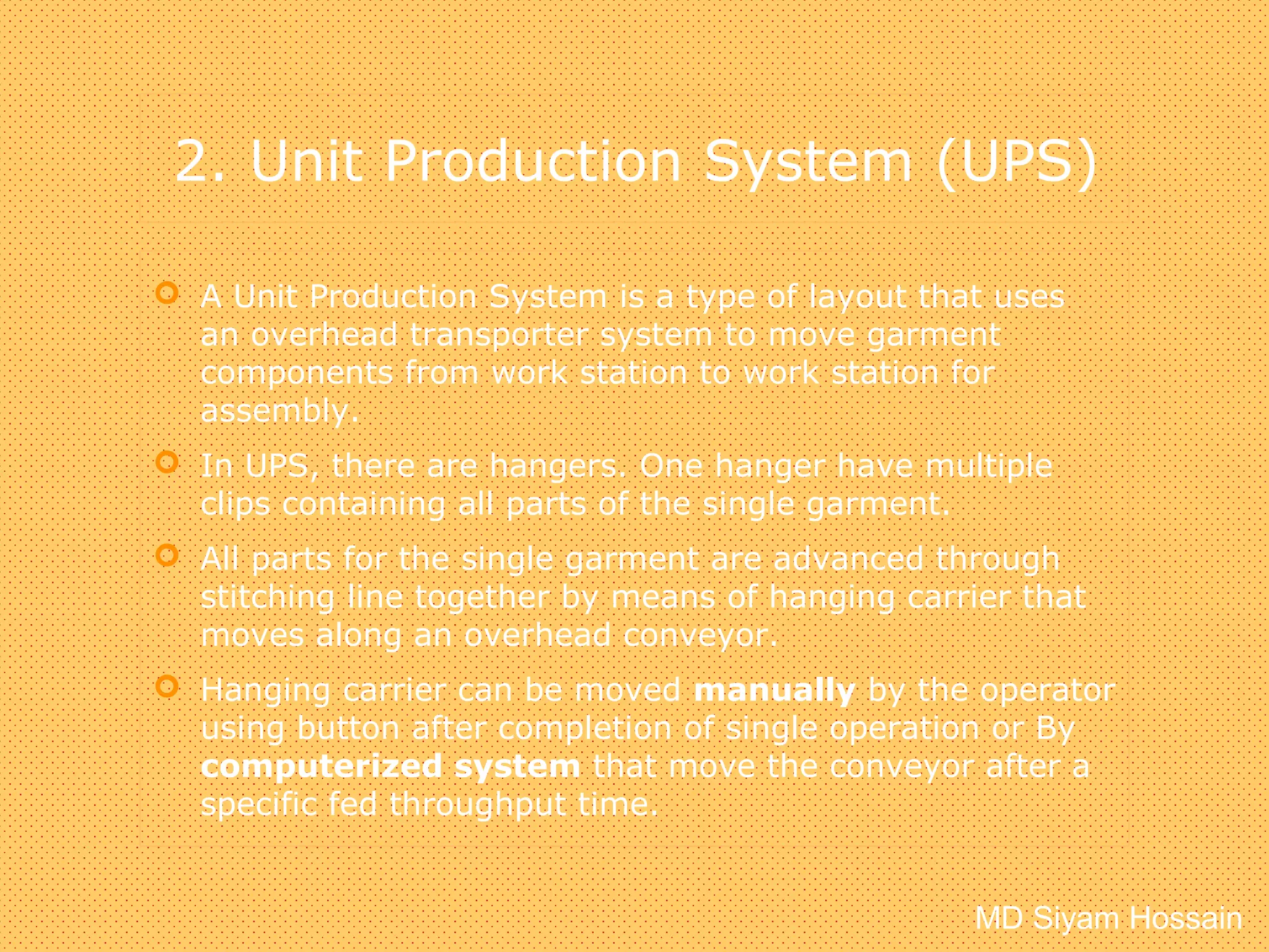 garments production system | PPT