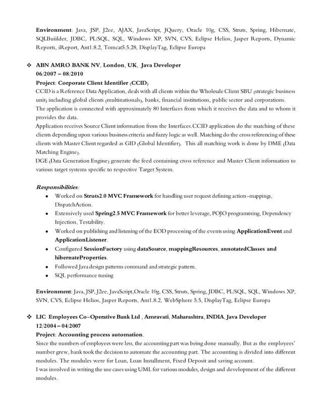 Resume_Sandip_Mohod_Java_9_plus_years_exp | PDF