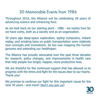 30 Memorable Events from 1986 | PDF | Eldercare | Family and Relationships