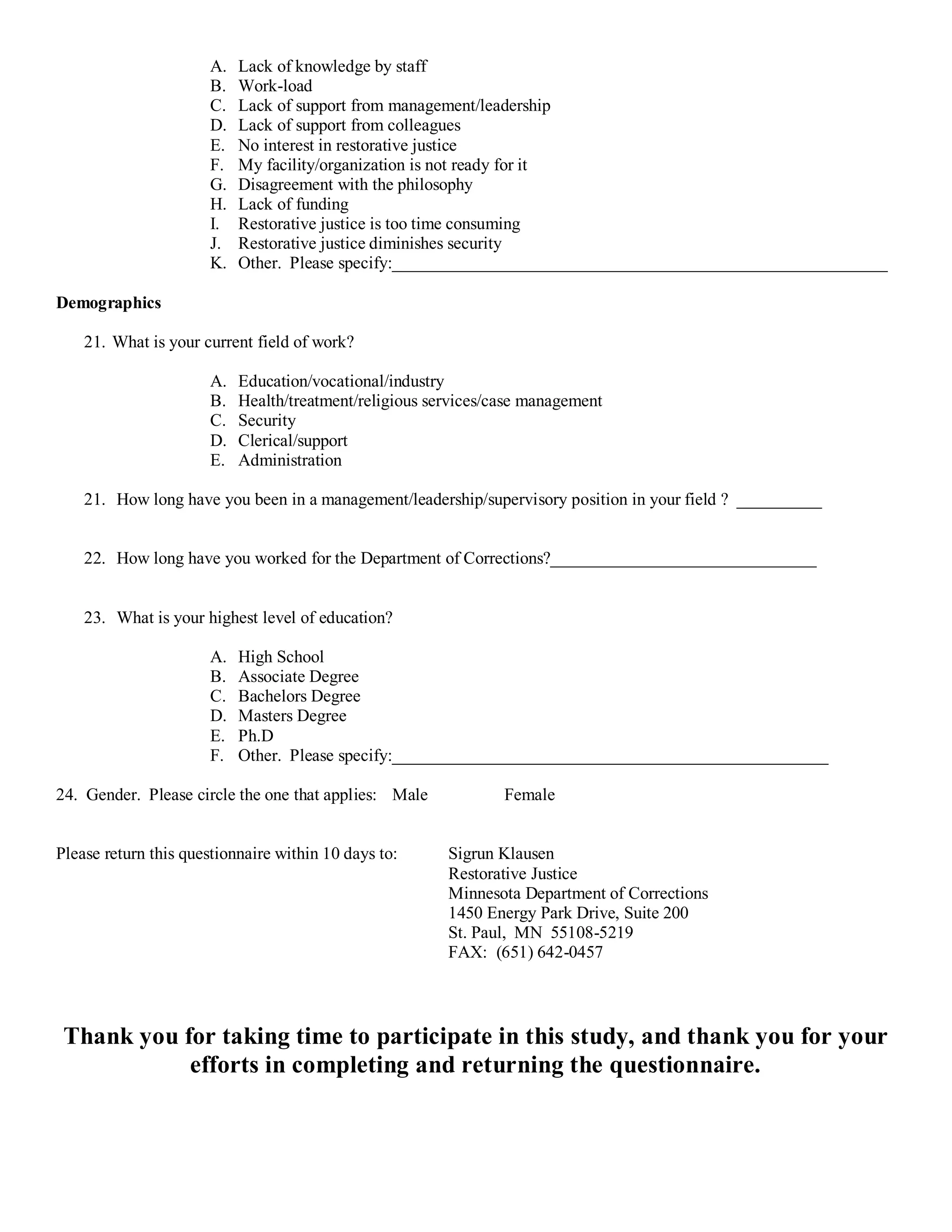 Thesis part 3 survey | PDF