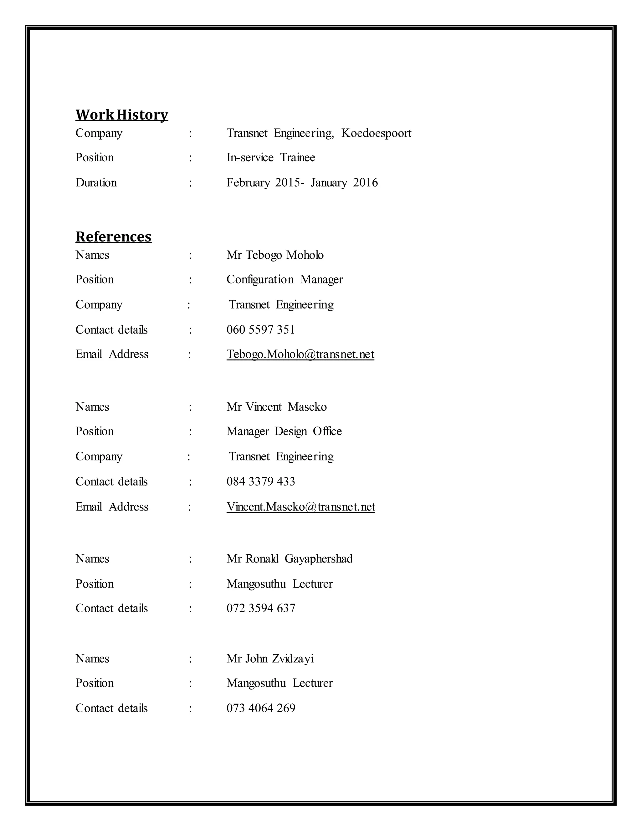 Mbali Khwela's CV (1) | DOCX