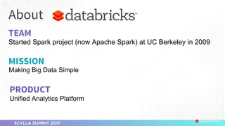 Scylla Summit 2017: Stateful Streaming Applications with Apache Spark | PDF | Databases ...