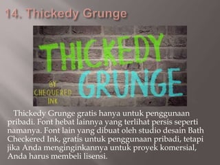 30 font graffiti terbaik | PPTX