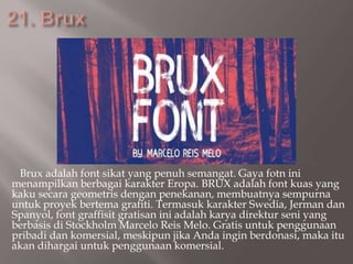 30 font graffiti terbaik | PPTX