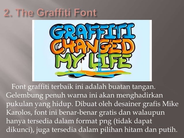 30 font graffiti terbaik | PPTX