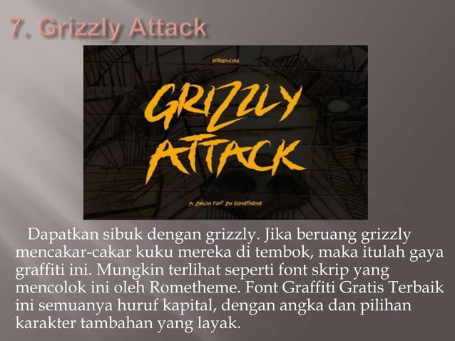 30 font graffiti terbaik | PPTX