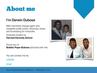 Derwin Dubose's 30 for 30 | PPT