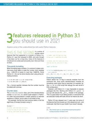 30 hidden gems_in_python_3 | PDF