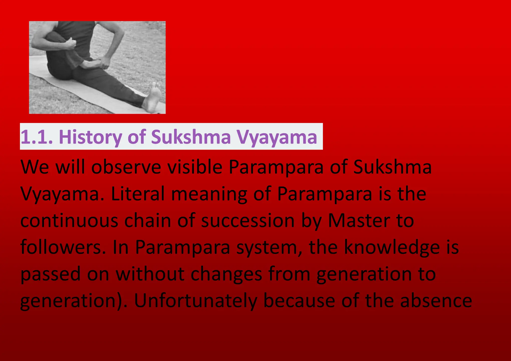 Yogic Sukshma Vyayama Teacher Training Course | PPT