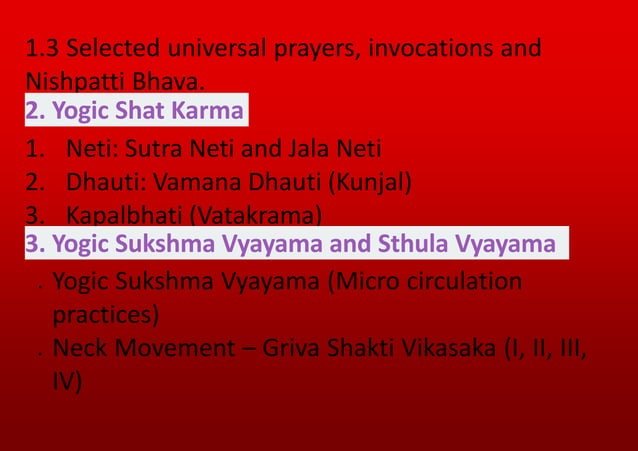 Yogic Sukshma Vyayama Teacher Training Course | PPT