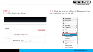 How do i connect to my totolink router remotely ? | PPT