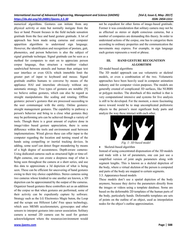 Human Computer Interaction Based HEMD Using Hand Gesture | PDF
