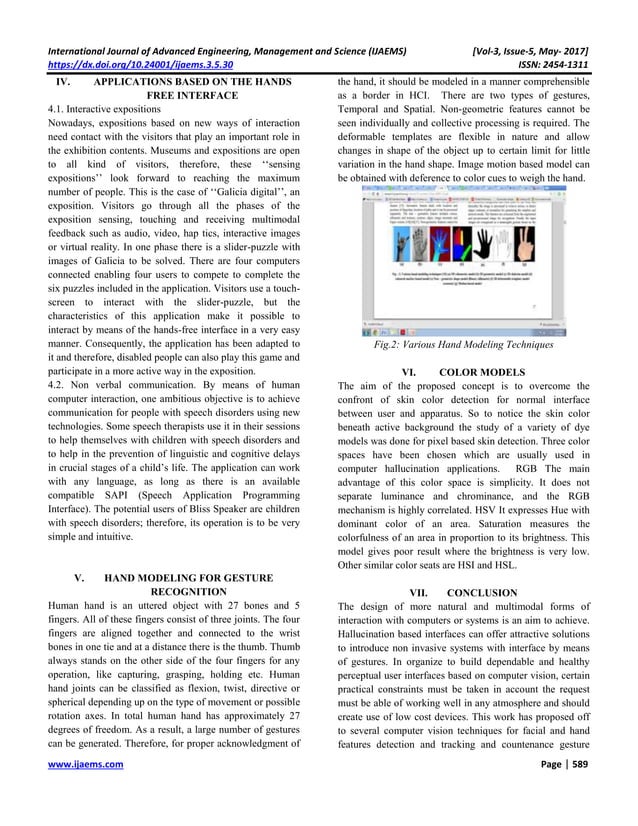 Human Computer Interaction Based HEMD Using Hand Gesture | PDF