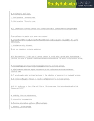 30 Immunology Questions And Answers | PDF