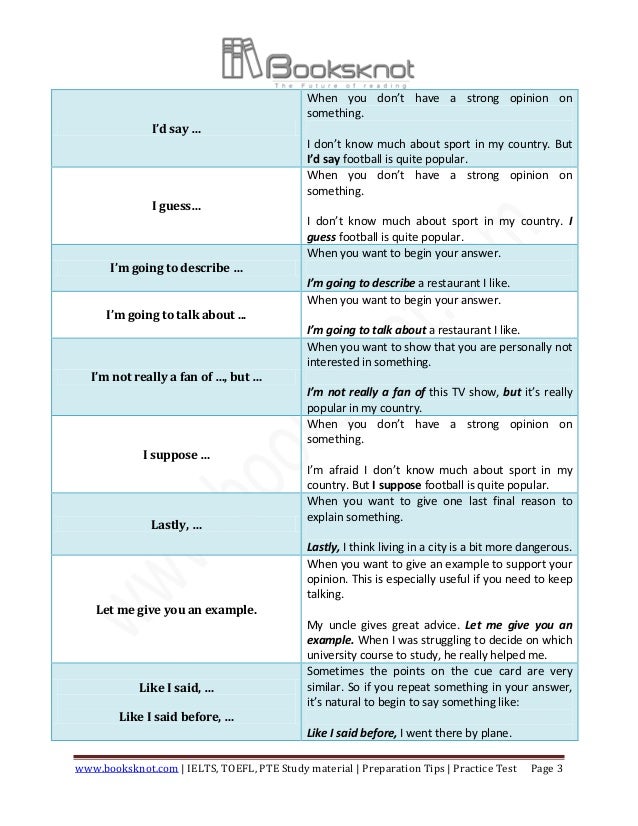 30 incredibly useful phrases for speaking part 2