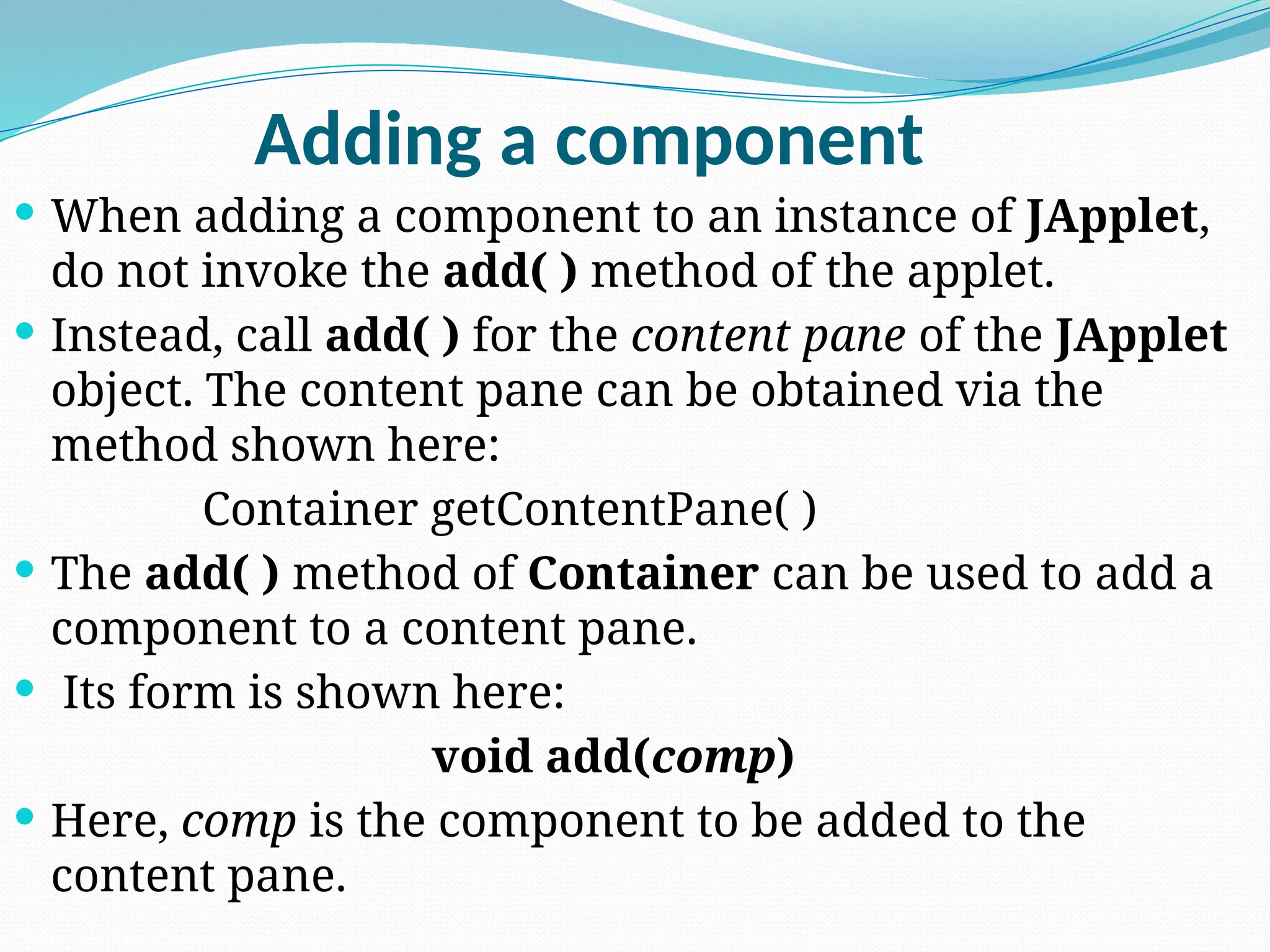 This presentation is about swing concept in python | PPT