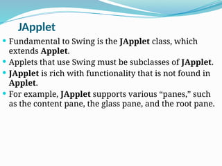 This presentation is about swing concept in python | PPT
