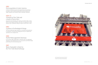 30 key dates in the history of Santander | PDF