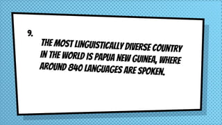 30 Amazing facts about Languages. | PPT