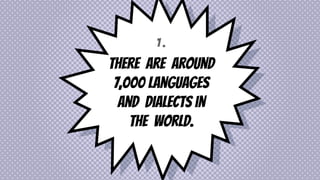 30 Amazing facts about Languages. | PPT