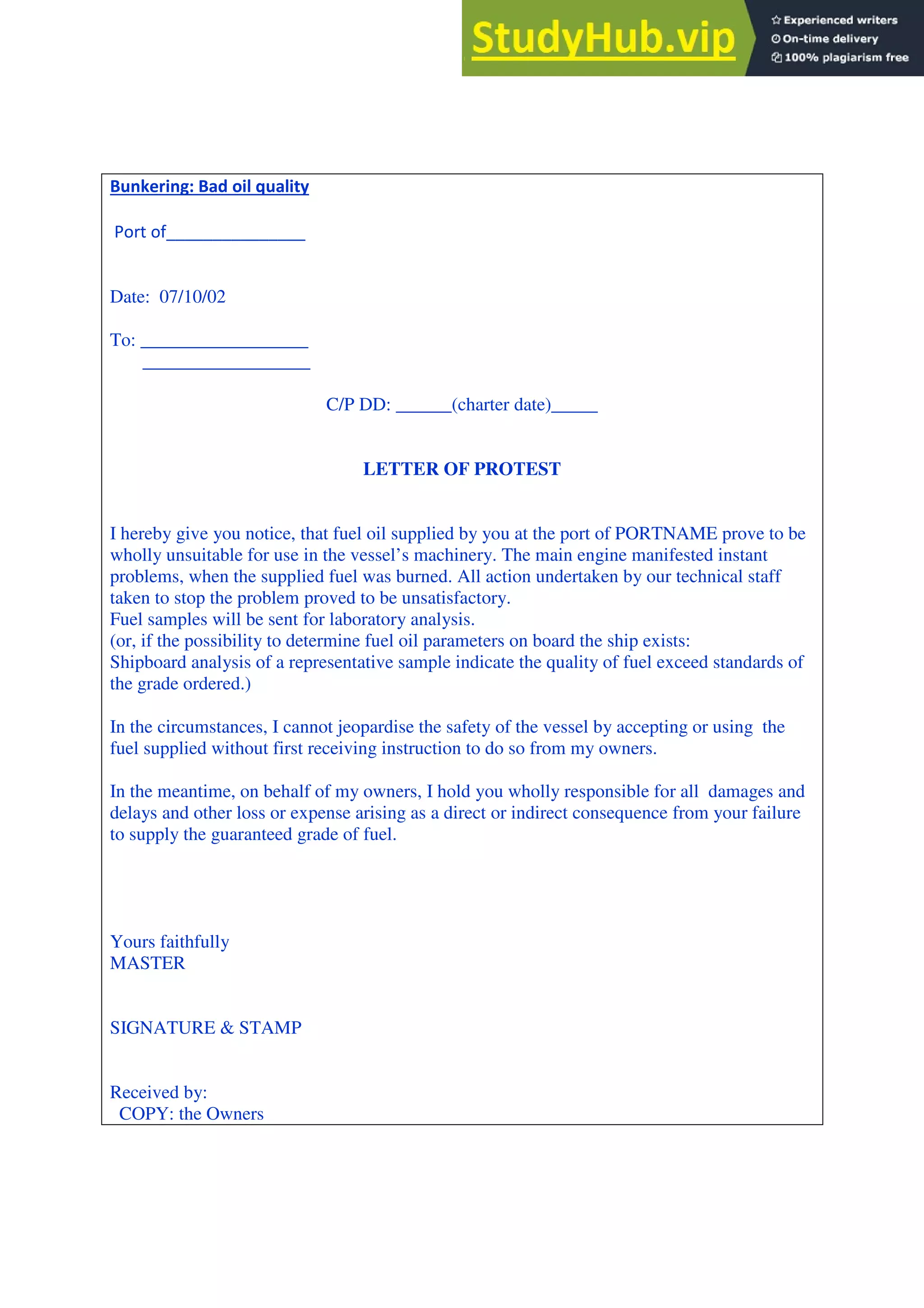 30 Letters Of Sea Protest | PDF