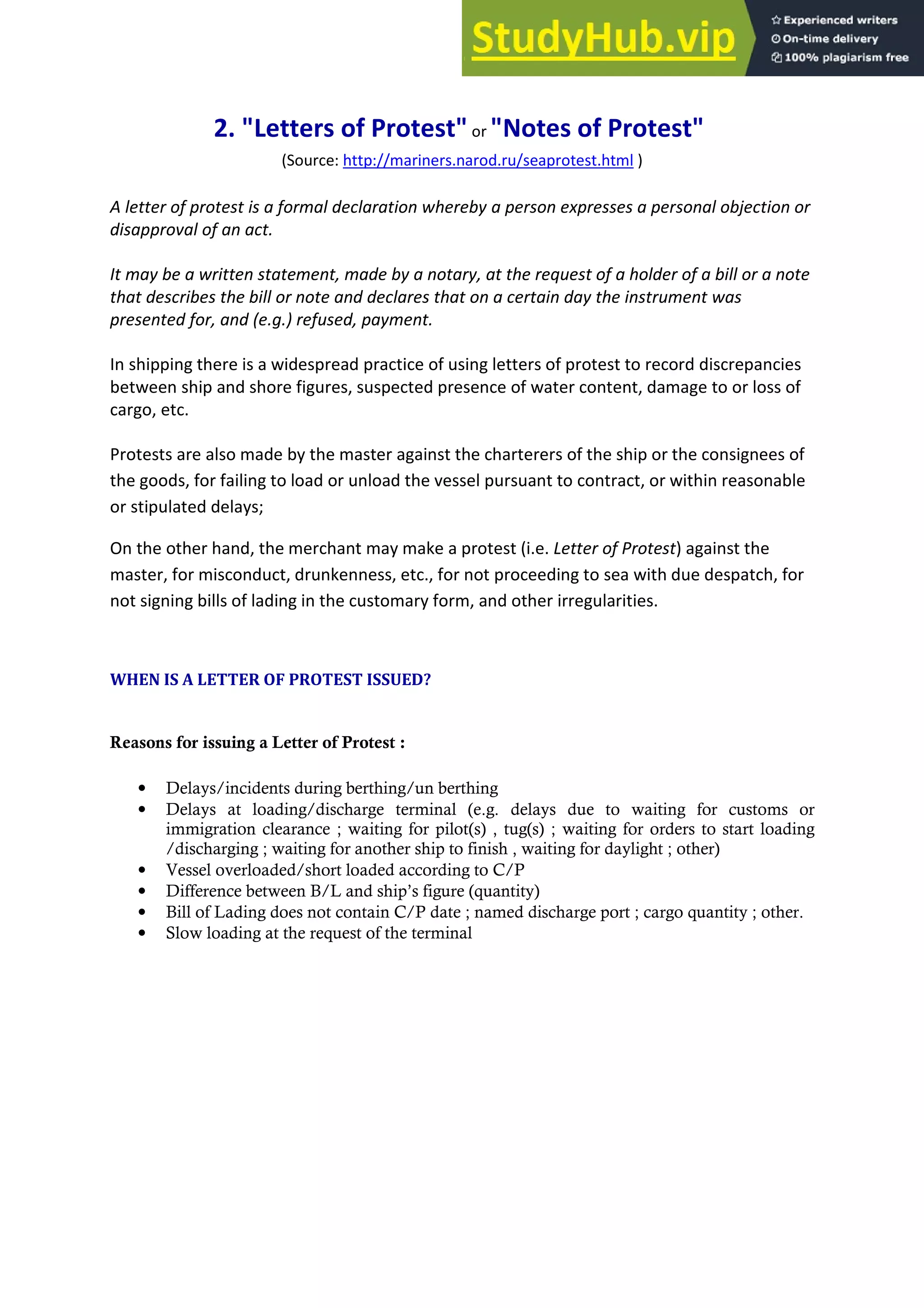 30 Letters Of Sea Protest | PDF