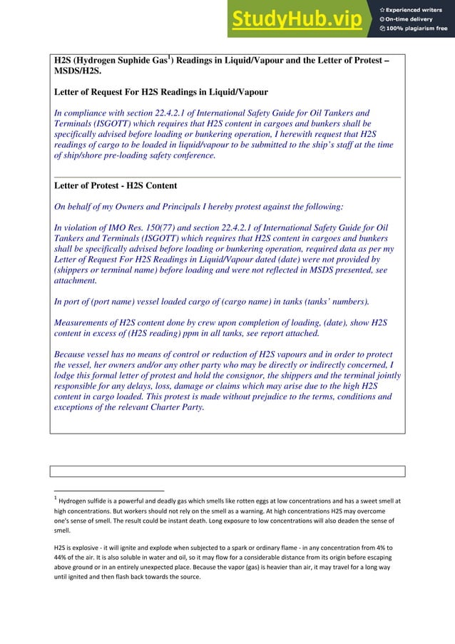 30 Letters Of Sea Protest | PDF