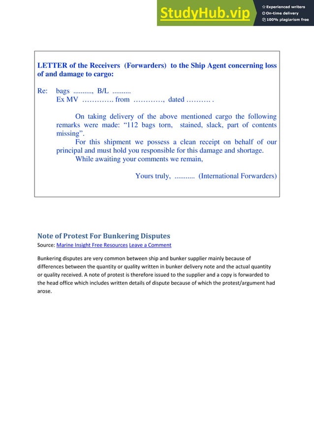 30 Letters Of Sea Protest | PDF