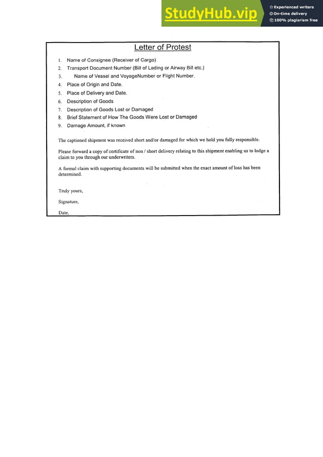 30 Letters Of Sea Protest | PDF