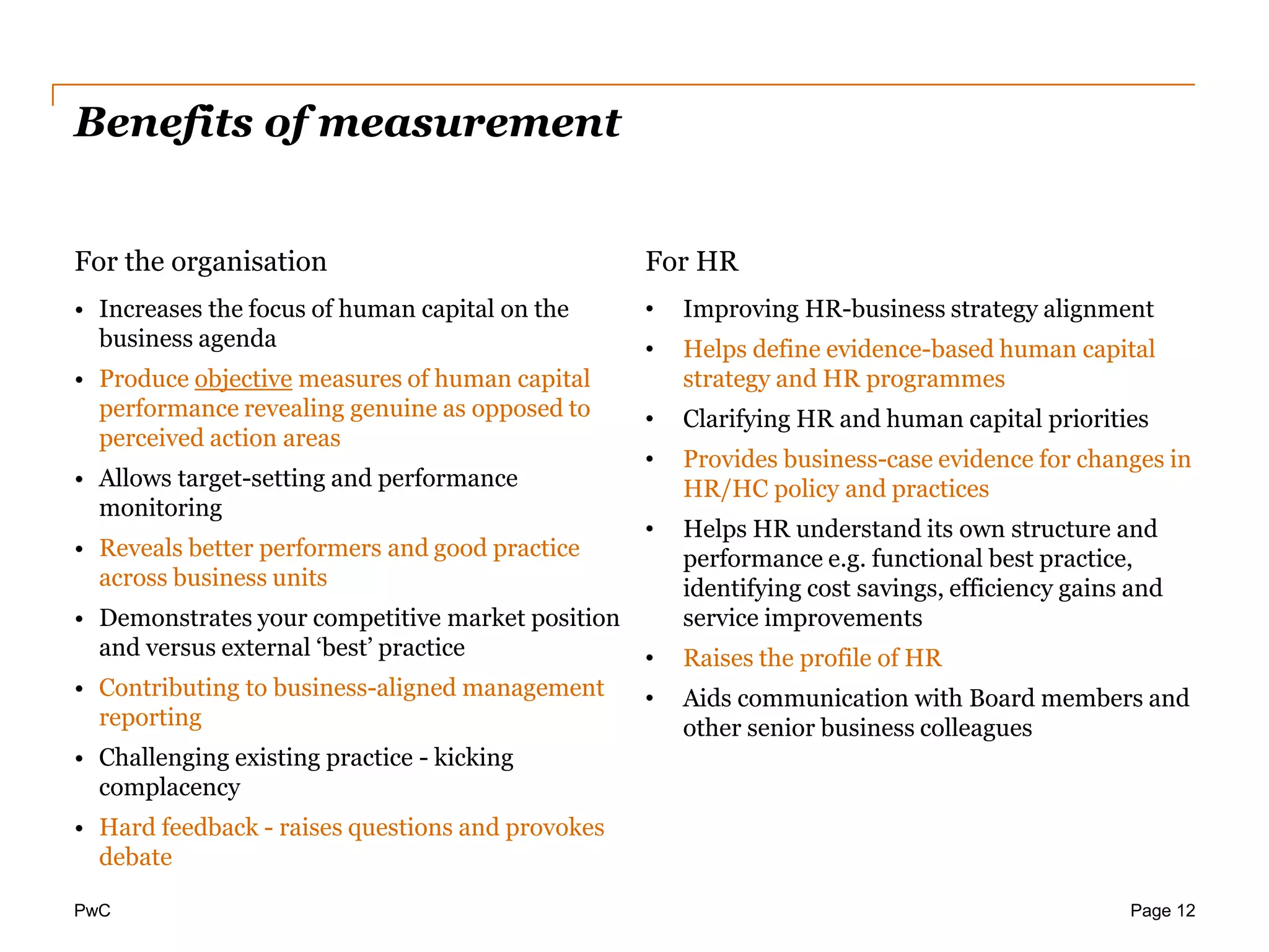 30.03.2015 Measuring Human Capital Workforce Efficiency, Matthew Pottle | PPT | Free Download