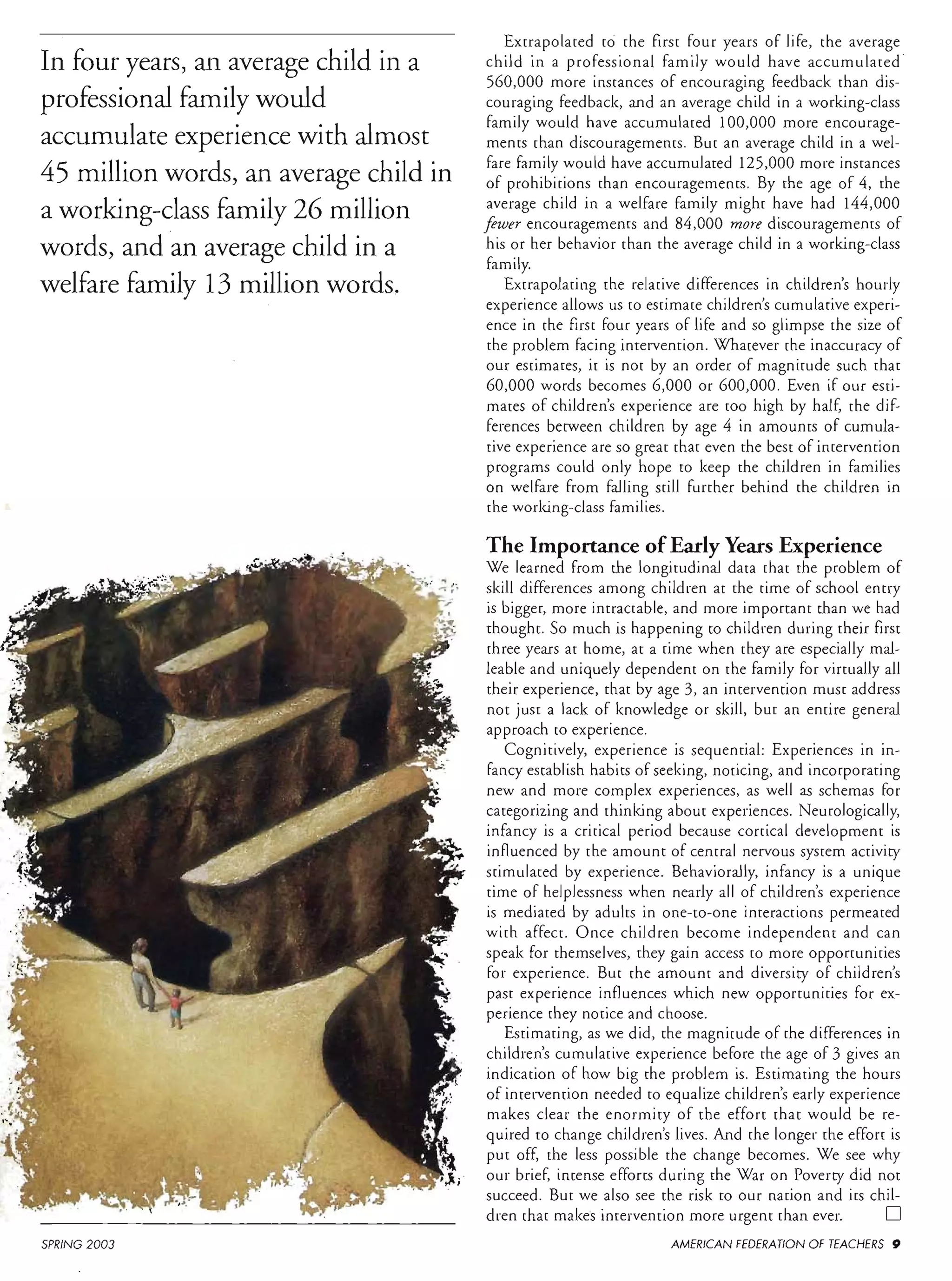 30 millions words the early-catastrophe | PDF