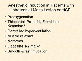 Edward Fohrman | Anesthetic Considerations for Intracranial Tumors | PDF