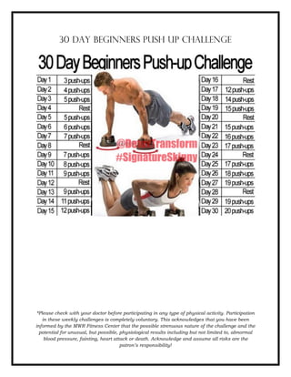 Beginner Push Up Challenge