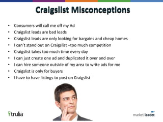 30 minutes of Craigslist: Steps for posting buyer and seller ads | PPTX