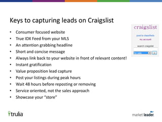 30 minutes of Craigslist: Steps for posting buyer and seller ads | PPT