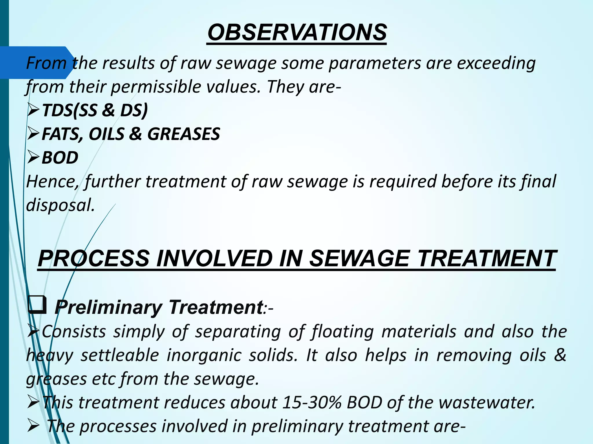 DESIGN OF A SEWAGE TREATMENT PLANT | PPTX