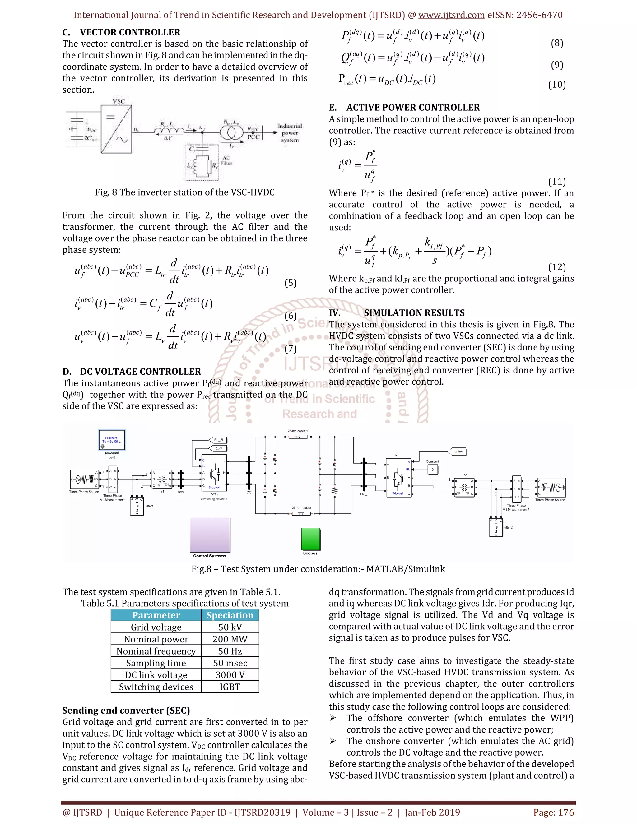 Modelling and Operation of HVDC Based Power Transmission System | PDF